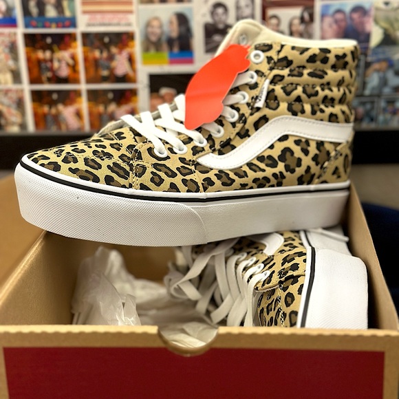 Vans | Shoes | Vans Filmore Hi Top Platform Shoes Leopard Cheetah Print ...